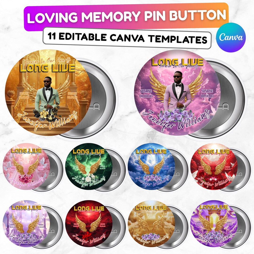 11 Long Live Pin Button Canva Editable Templates, Long Live Pin Button ...