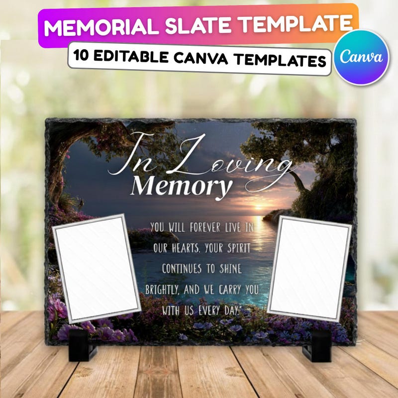 Blank Memorial Plaque - Etsy UK