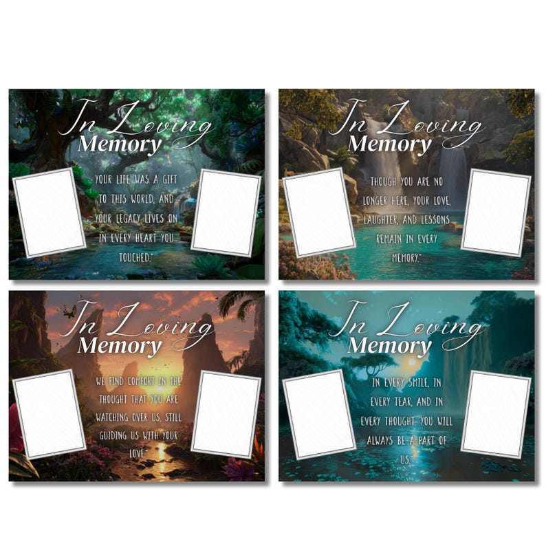10 in Loving Memory Slate Canva Editable Templates, in Loving Memory ...