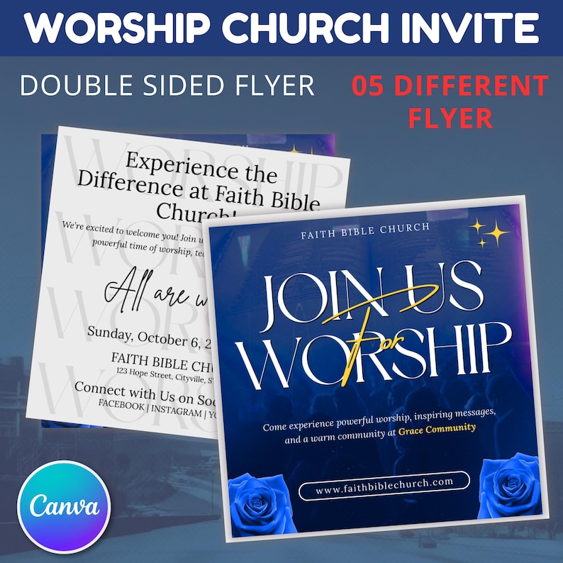 10 Worship Church Invite Invitation for Events, Worship Church ...