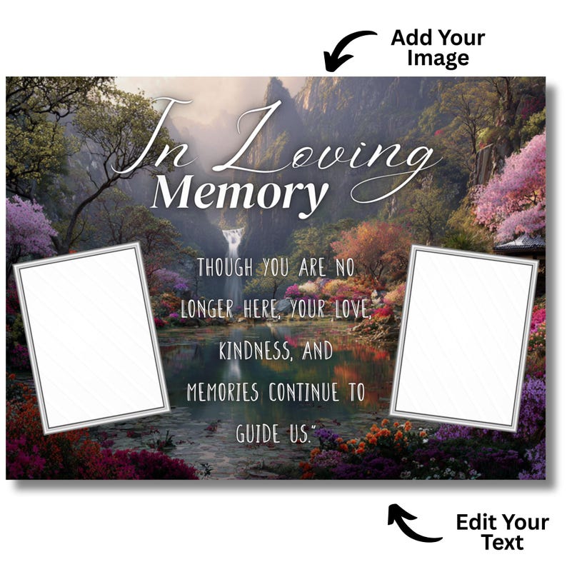 10 in Loving Memory Slate Canva Editable Templates, in Loving Memory ...