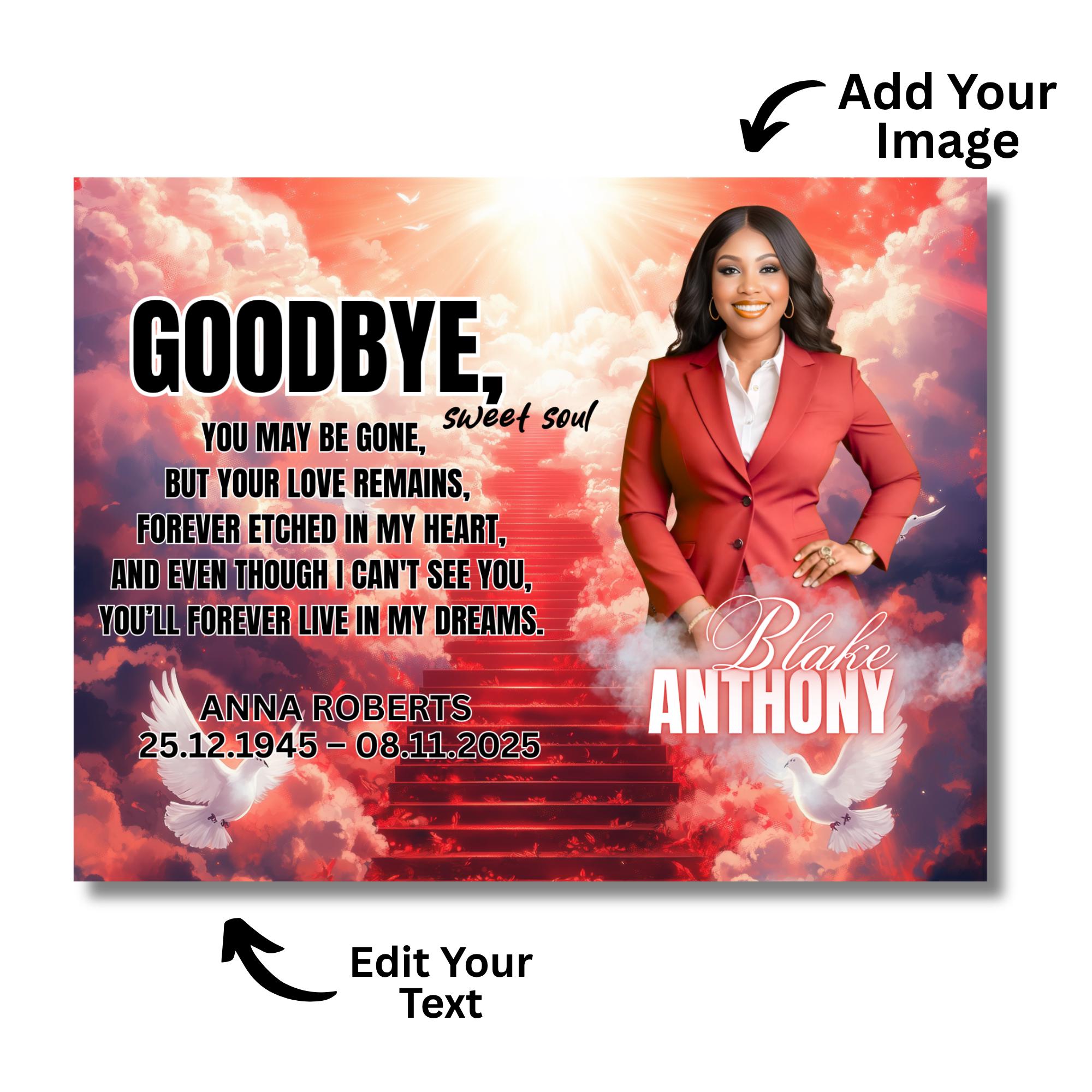29 Memorial Canva Editable Templates, in Loving Memory Template ...