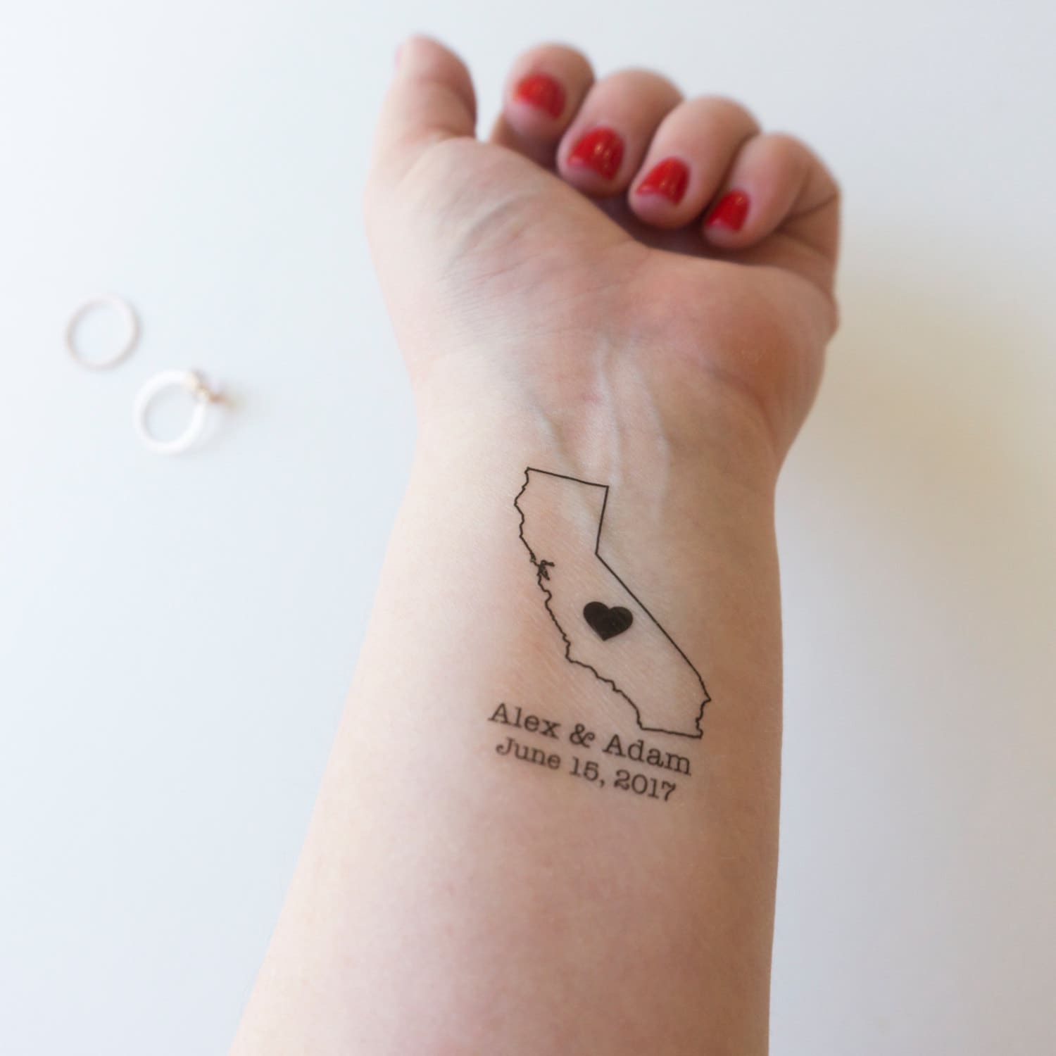 State Tattoos Custom Tattoo Personalized Tattoo Wedding | Etsy