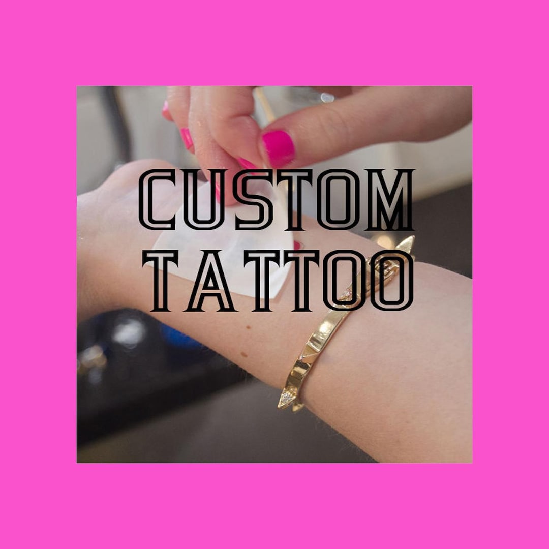 Custom Temporary Tattoo Design: Personalized Tattoo Order - Etsy