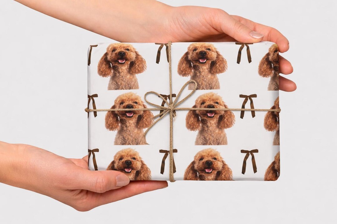 Custom Wrapping Paper Using Pet Photo, Custom Pet Wrapping, Pet ...