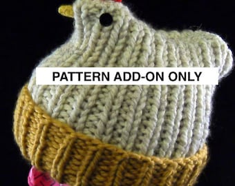 PATTERN Chicken Hat Knitting Pattern PDF - Etsy