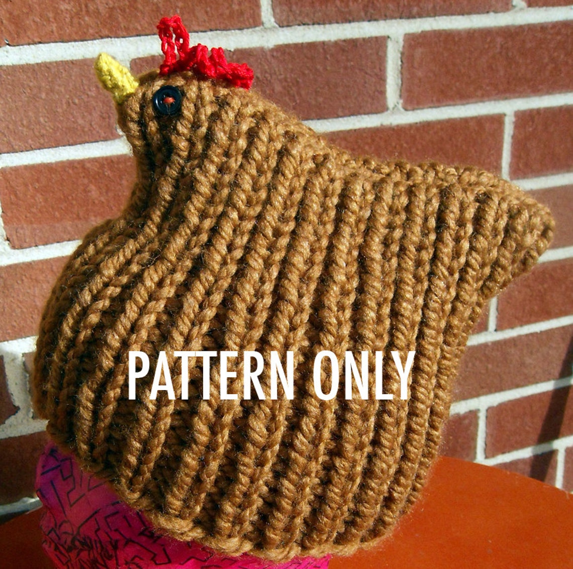PATTERN Chicken Hat Knitting Pattern PDF - Etsy