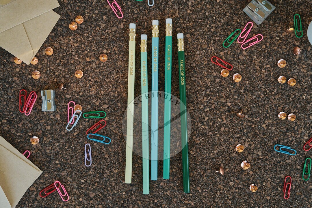 Graduation Pride Pencil Set – Class of 2026 | Custom Foil Stamped ...