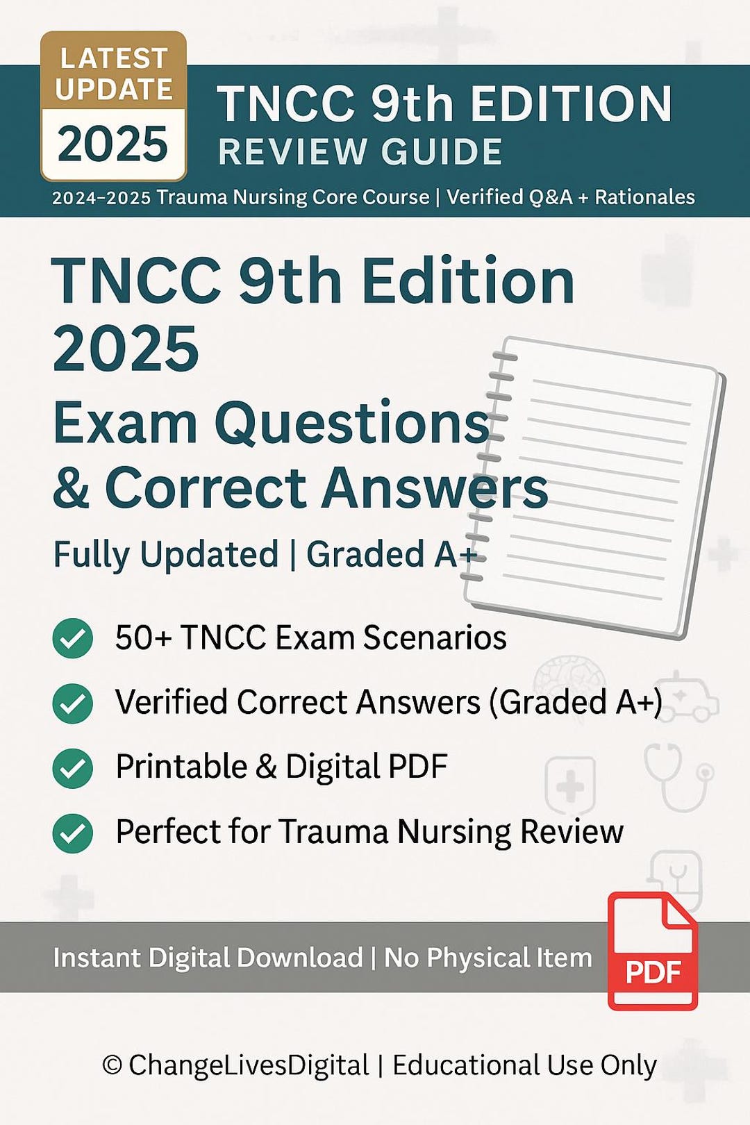 Guide d'étude de la TNCC, 9e édition 2026 | Examen en soins infirmiers ...
