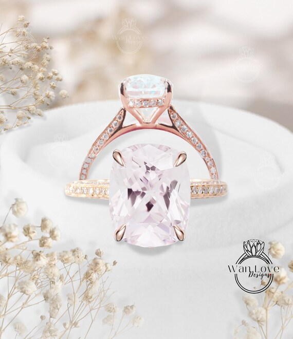Light Pink Diamond Engagement Rings
