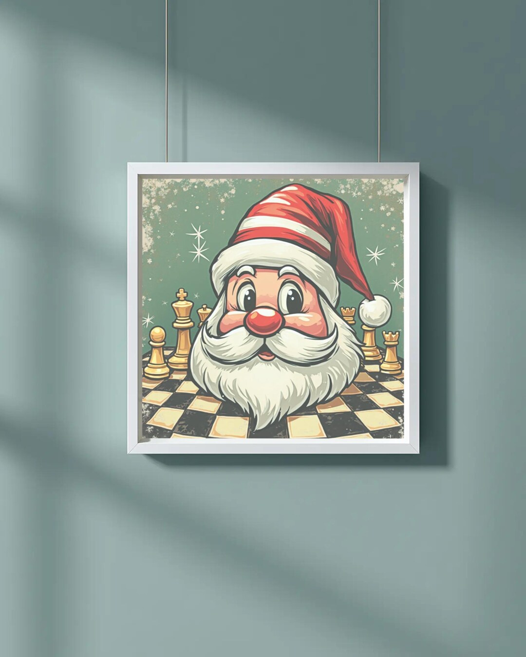 Santa Chess PNG, Christmas Digital Art, Holiday T-shirt, Tote Bag ...