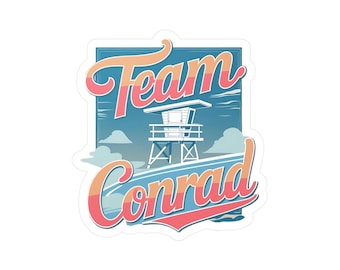 Team Conrad Vinyl Sticker: TSITP Fan Art, Water Bottle Decal - Etsy