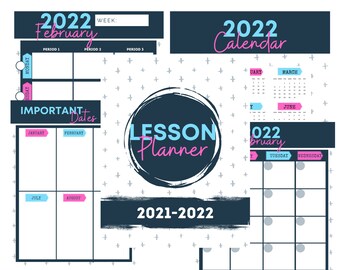 Purple Teacher Lesson Plan - Etsy