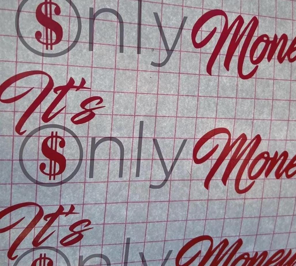 It's Only Money, Funny Sticker Decal - Etsy
