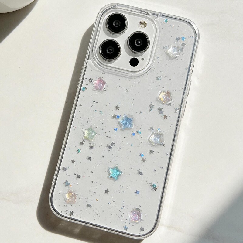 iPhone Star Glitter Case - Etsy