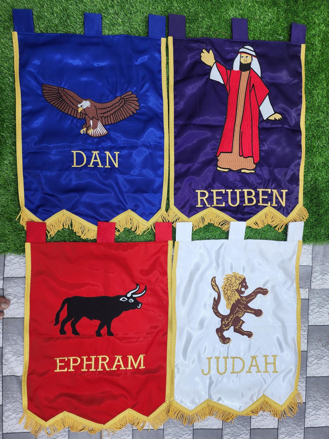 Masonic Royal Arch Veil Banners Complete Set 4 Pieces - Etsy