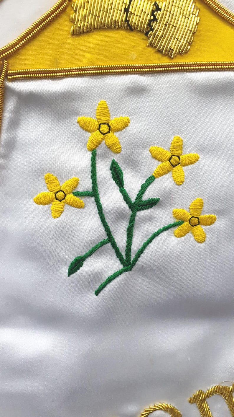 Order of the Eastern Star (OES) Signet Banner Fully Hand Embroidery - Etsy