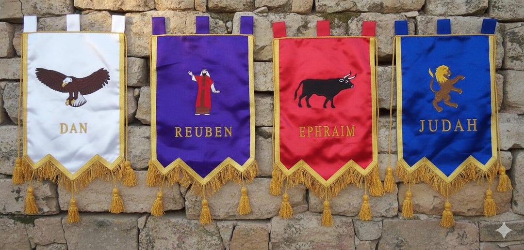 Masonic Royal Arch Veil Banners Complete Set 4 Fully Hand Embroidery - Etsy