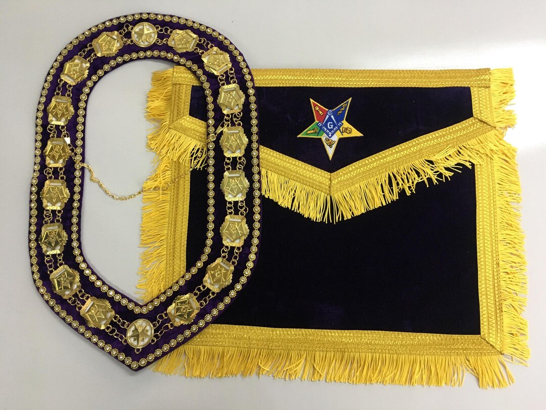 Masonic Oes Worthy Patron Apron and Collar - Etsy