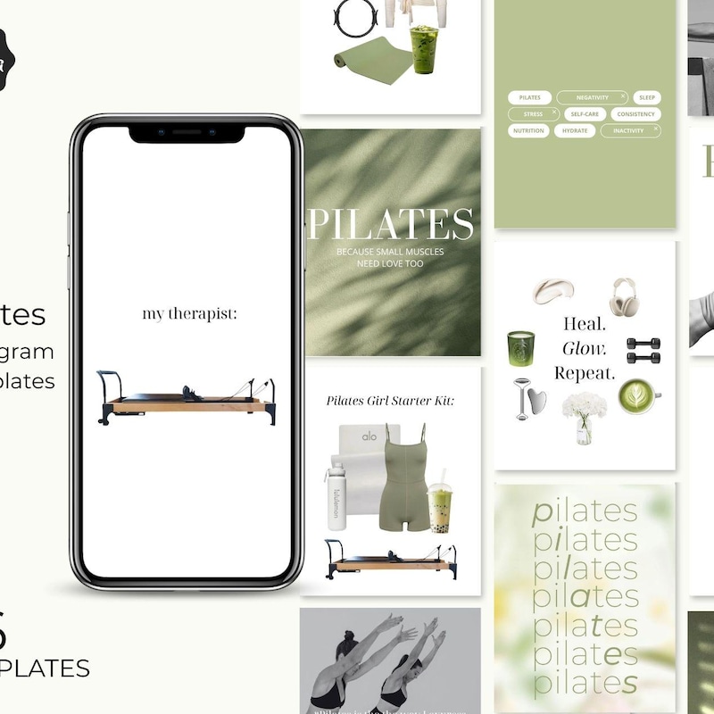Pilates Social Media Kit - Etsy