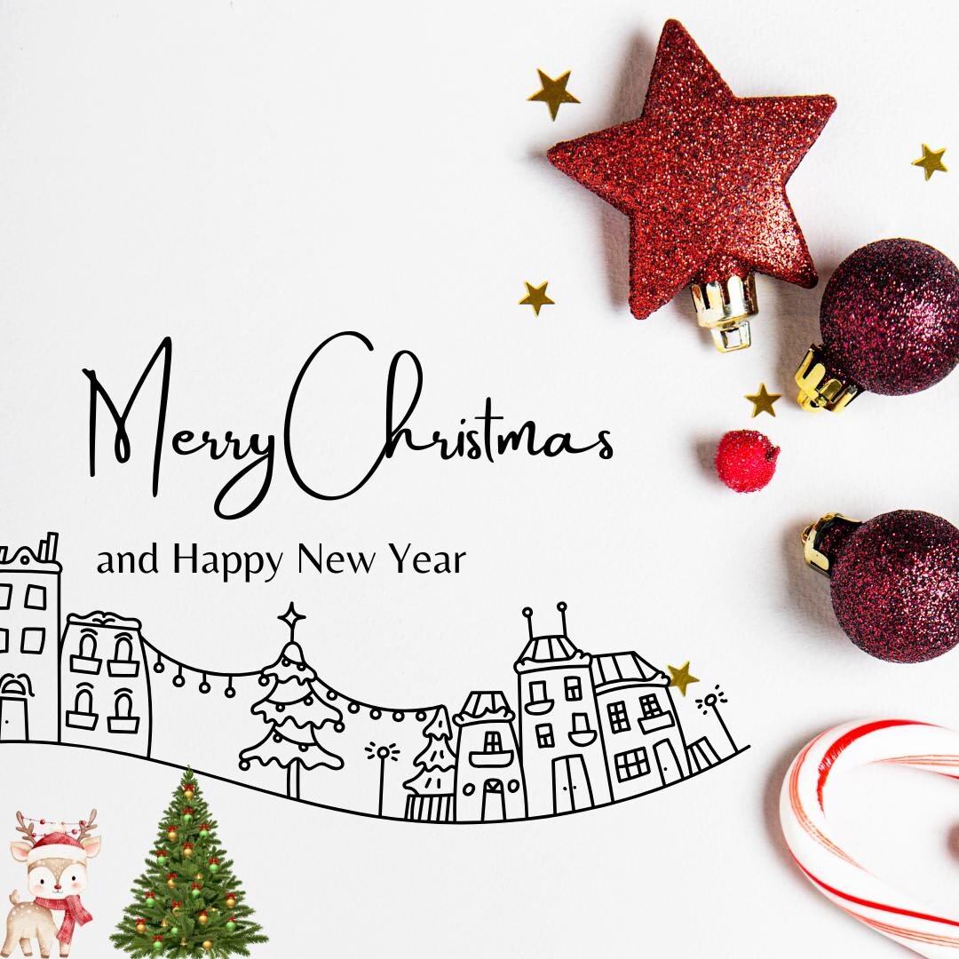 Minimal Christmas Card Print - Etsy