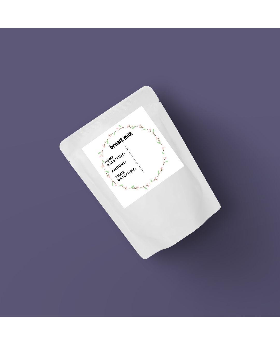 Breast Milk Storage Labels for Moms | Pump Date & Time, Thaw Date ...