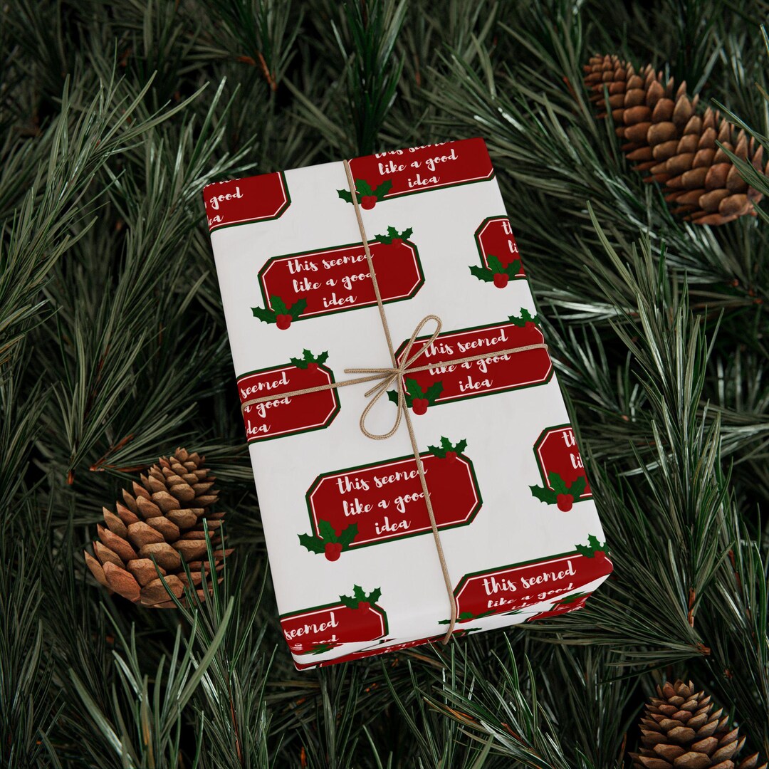 Funny Christmas Wrapping Paper | Cheeky Holiday Humor - Etsy