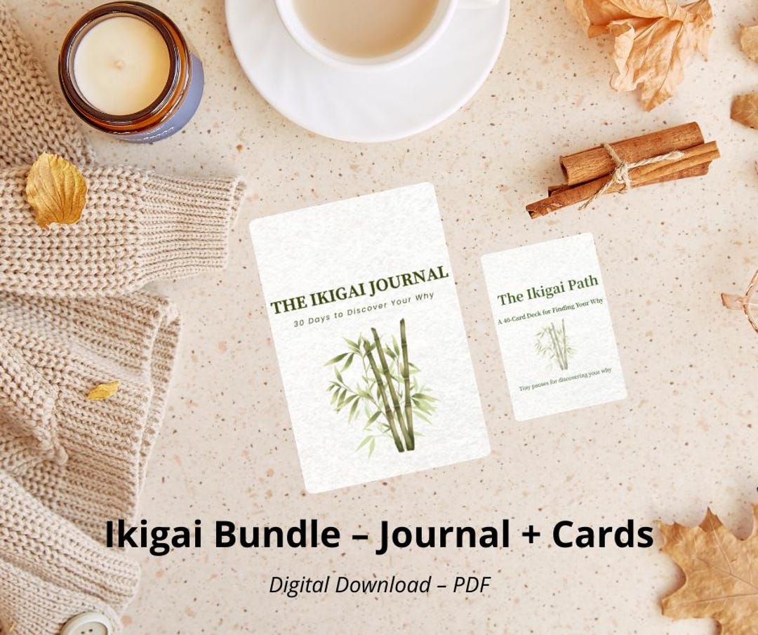 Ikigai Bundle – Printable Journal + Reflection Cards | Japanese ...