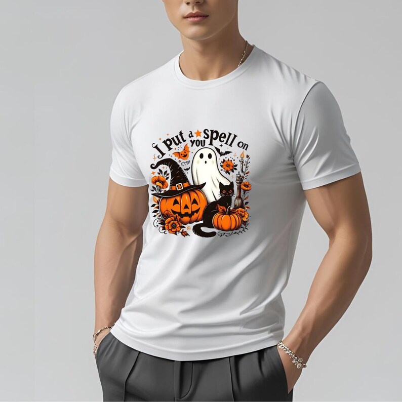 Retro Halloween Horror PNG Bundle: Spooky Season Clipart (digital ...