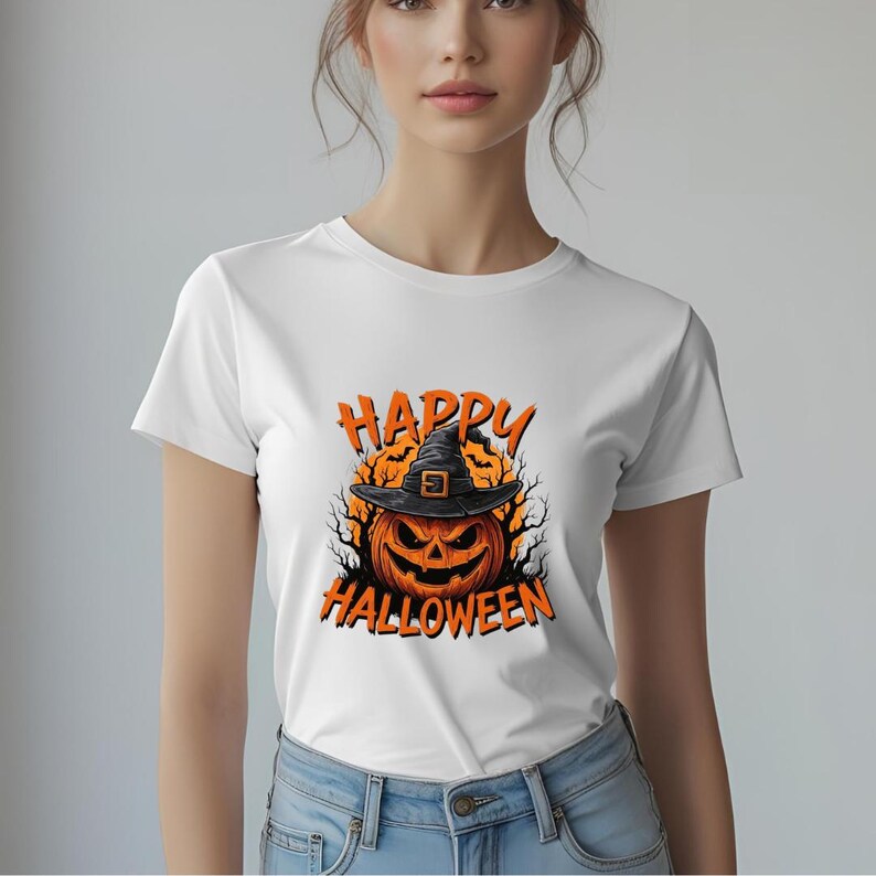 Retro Halloween Horror PNG Bundle: Spooky Season Clipart (digital ...