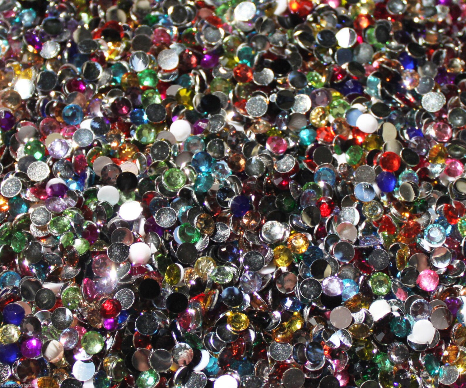 Crystal Flat Back Flatback Acrylic Rhinestones Gems 15 Colors - Etsy