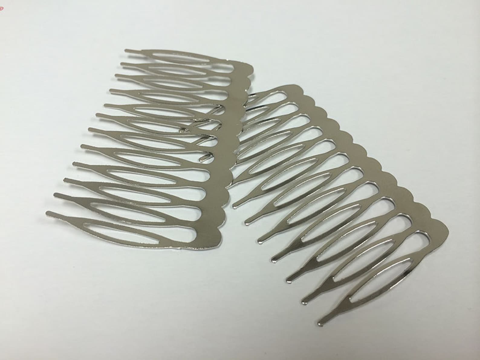 Silver Metal Hair Combs With Teeth for Hair Accessories Pack - Etsy