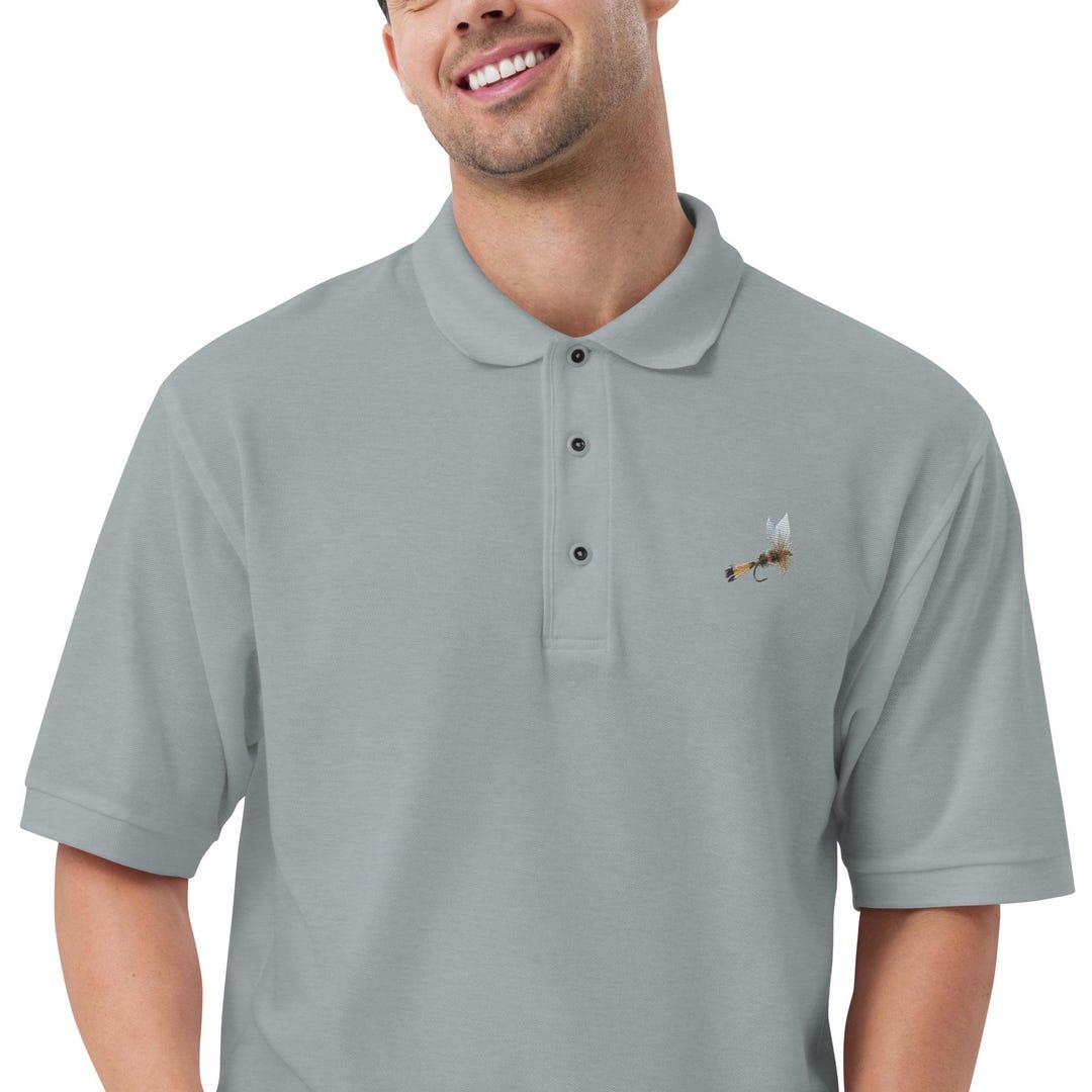 Royal Coachman Dry Trout Fly Men's Premium Polo - Etsy