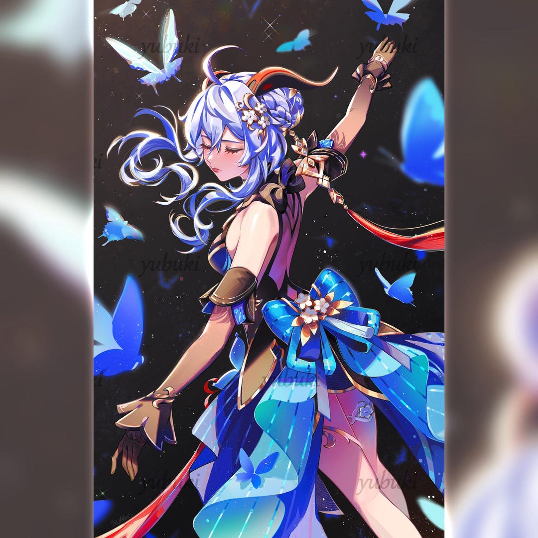 Genshin Impact Art Print - Ganyu Twilight Blossom - 11x17 Wall Decor - Etsy