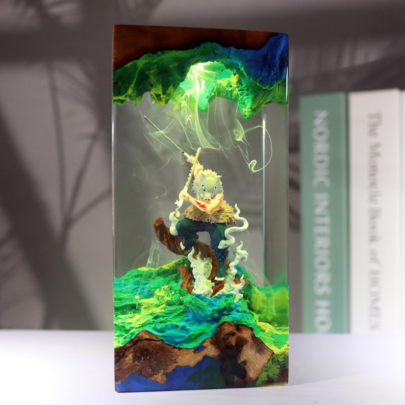 Custom Inosuke Demon Slayer Night Light, Inosuke Figure, Anime Night ...