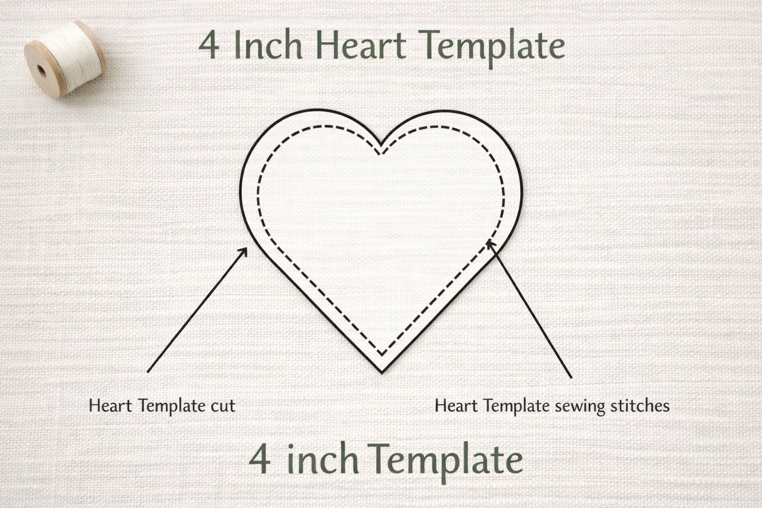 NICU Bonding Hearts Sewing Pattern Template Bundle | Micro Preemie ...