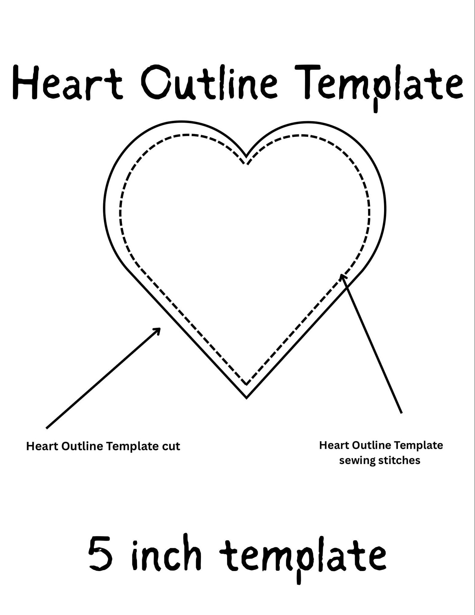 NICU Bonding Hearts Sewing Pattern Template Bundle | Micro Preemie ...
