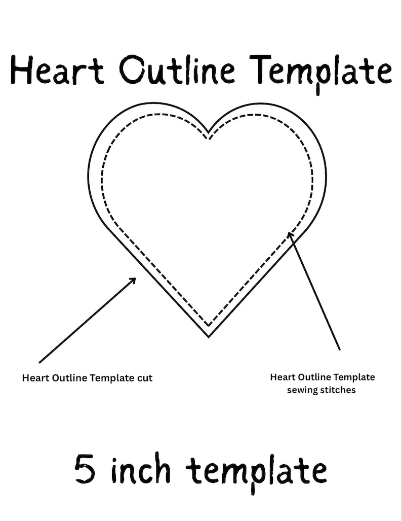 NICU Bonding Hearts Sewing Pattern Template Bundle | Micro Preemie ...