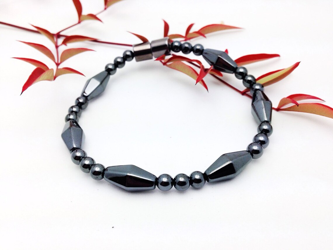 Magnetic Bracelet Holistic Pain Therapy Black Custom - Etsy