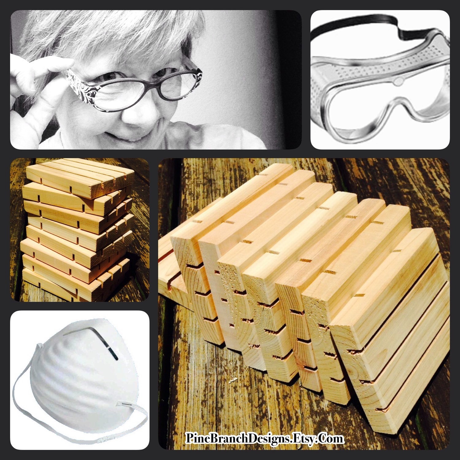 50 SQUARE Cedar 3x3 Spa Soap Decks Natural Wood | Etsy