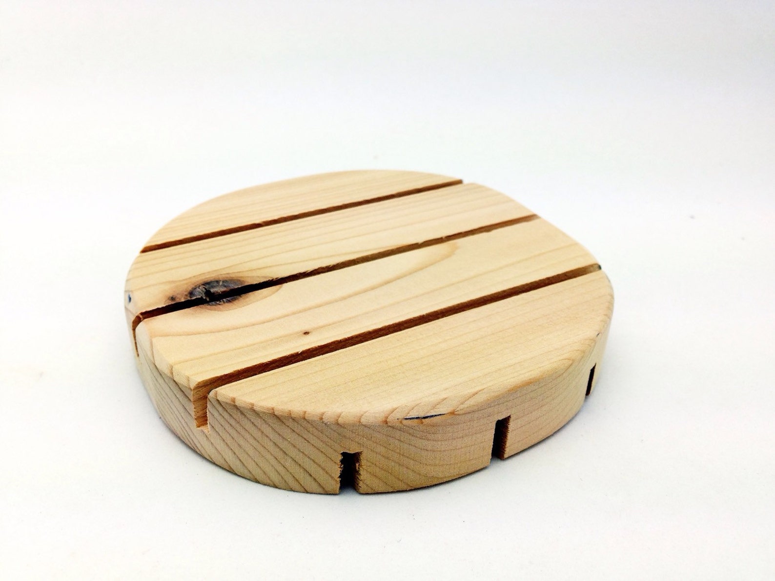 50 Hand Sanded Round Cedar Natural Wood Spa Soap Dishes - Etsy