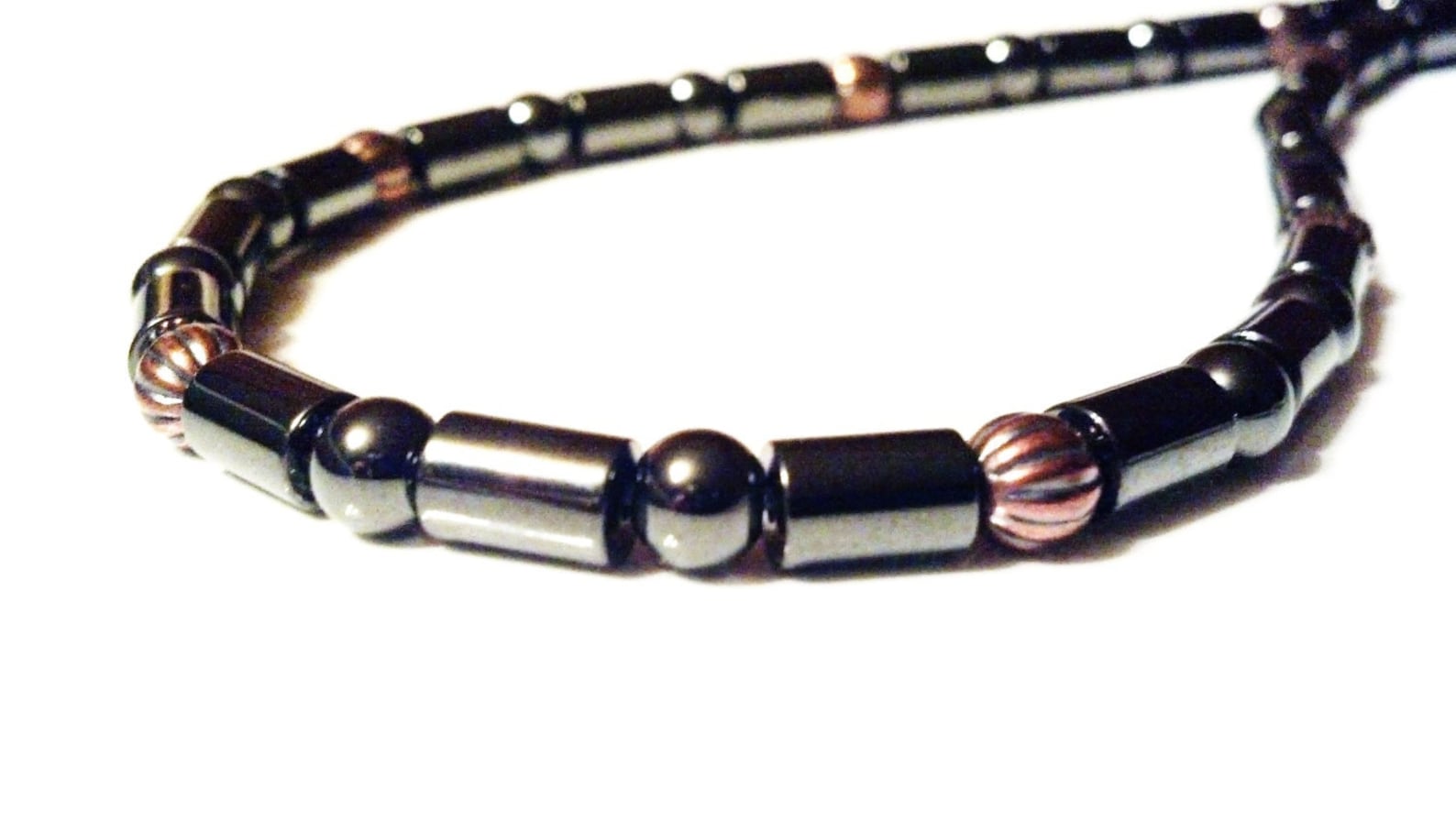 Large PET Magnetic Collar Therapy Hematite and Copper High - Etsy