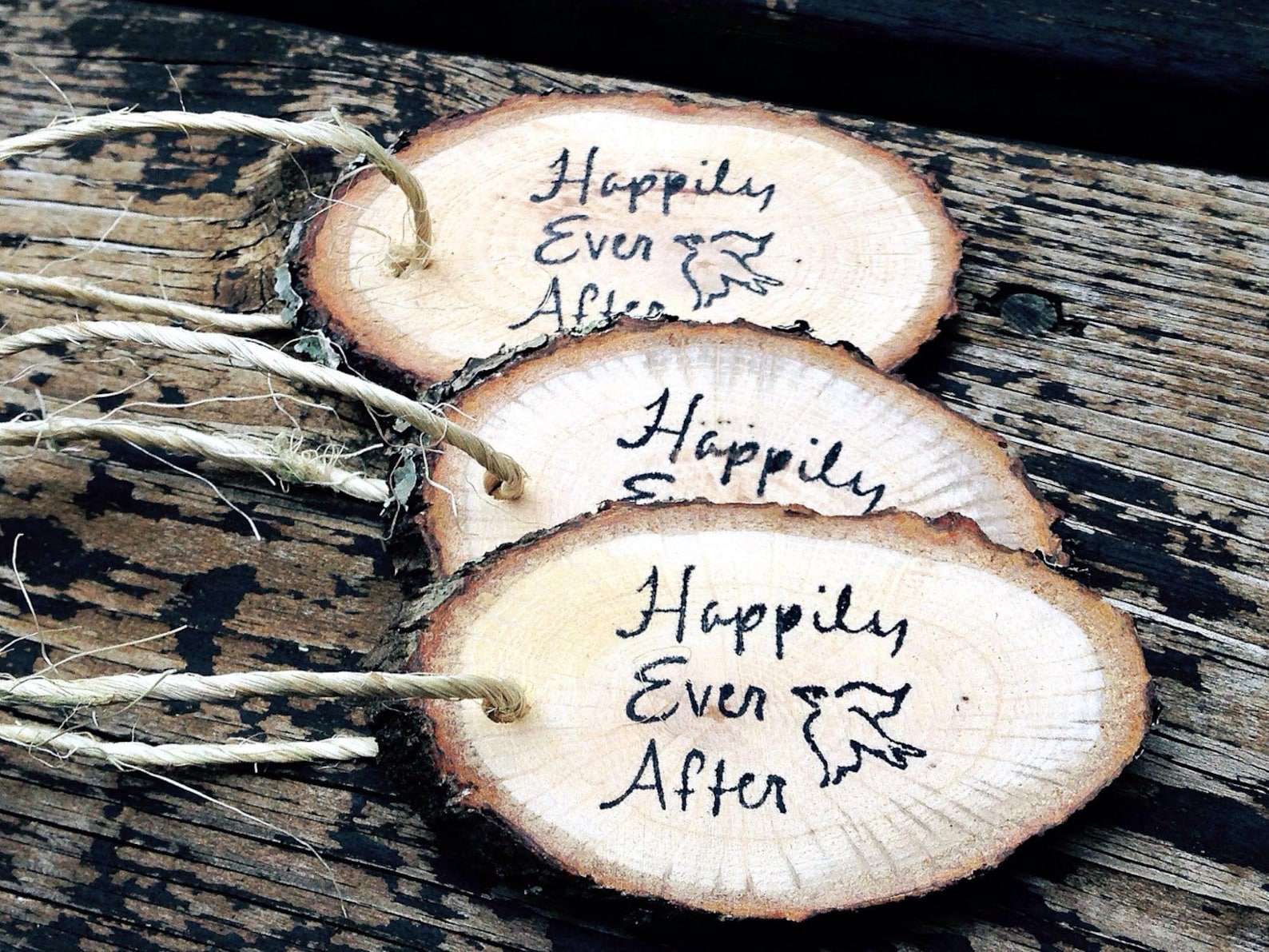 Weather Wood Reclaimed Branch Gift Tags || 25 Pcs Happily Ever After ...