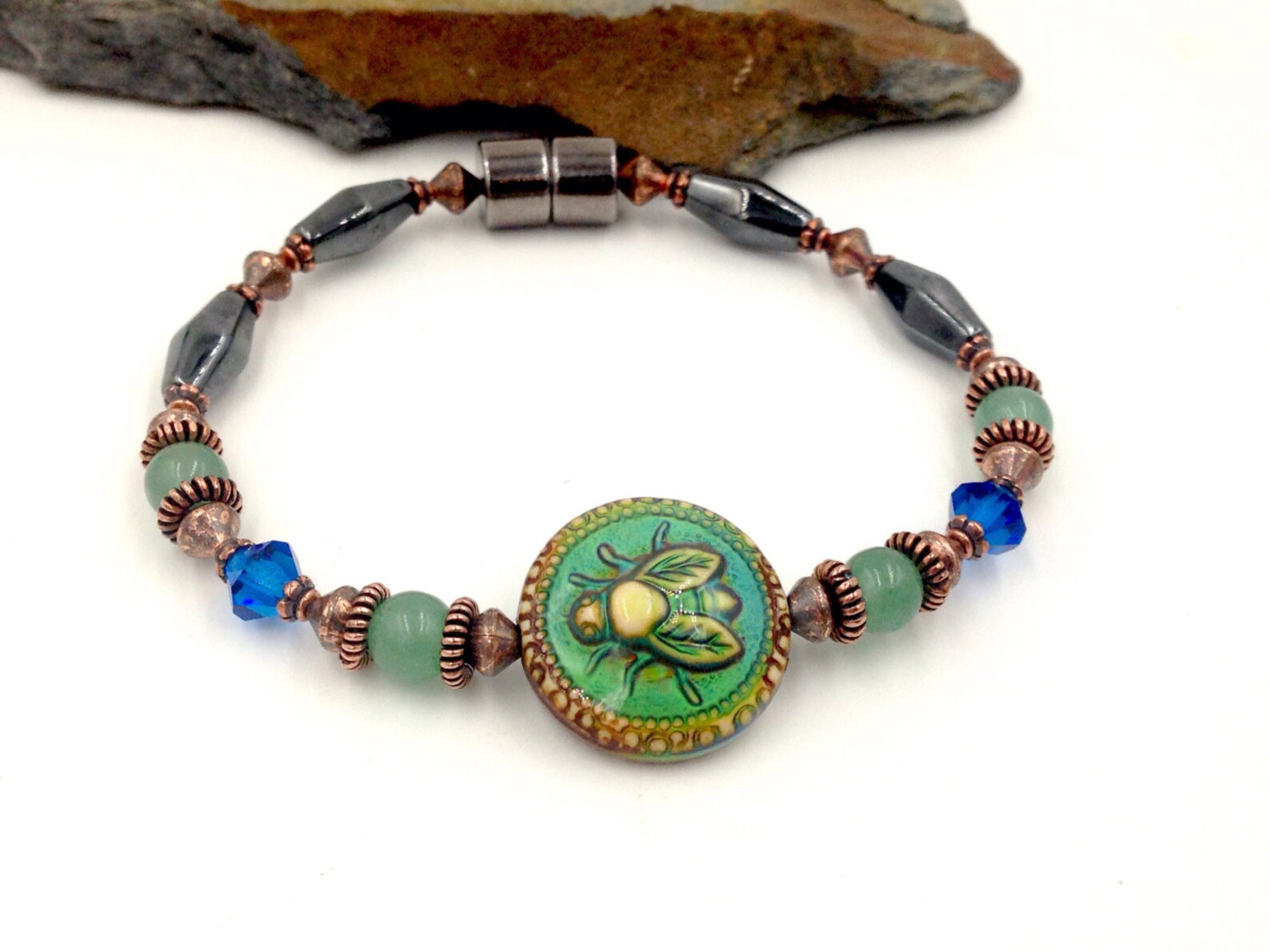 Bee Mirage Color Changing Bracelet Pure Copper & Black - Etsy