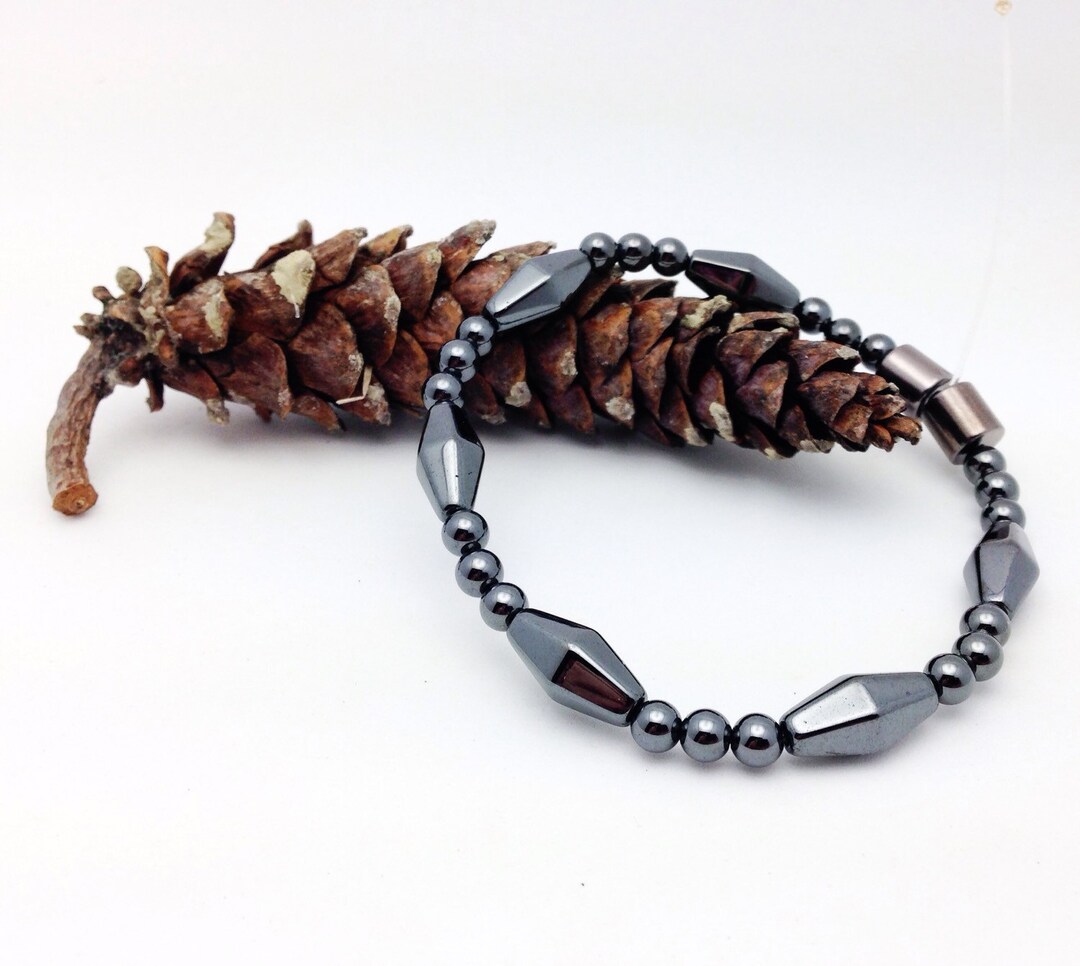 Magnetic Bracelet || Holistic Pain Therapy || Black Custom Sized ...