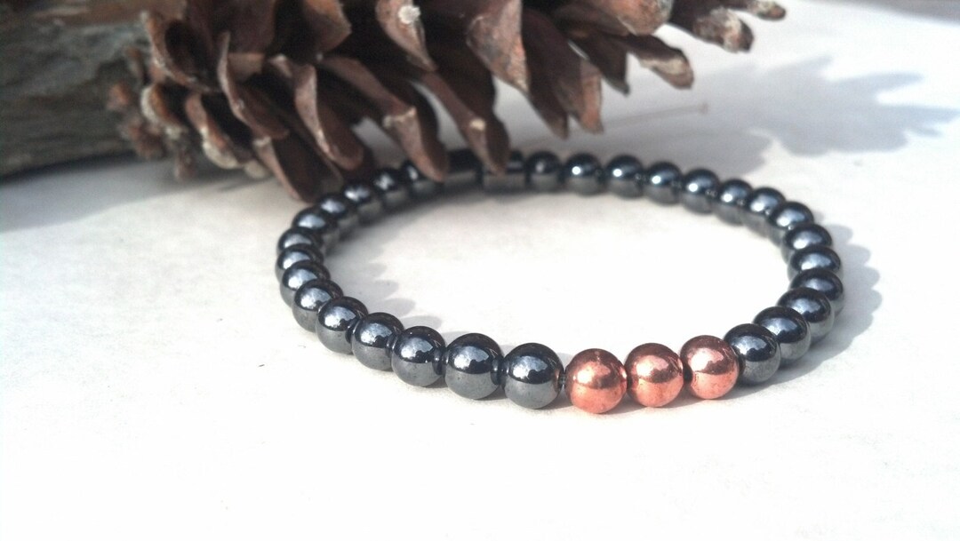 2 Corinthians Trinity Solid Copper & Black Hematite 8mm or 6mm Magnetic ...