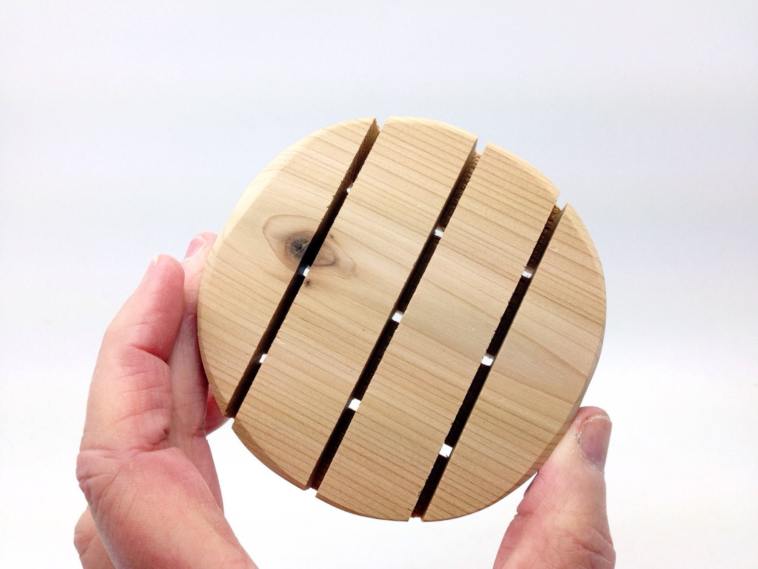 50 Hand Sanded Round Cedar Natural Wood Spa Soap Dishes | Etsy