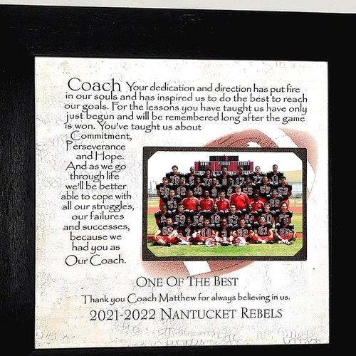 Coach Thank You Gift End of Season Award Plaque From the - Etsy Canada