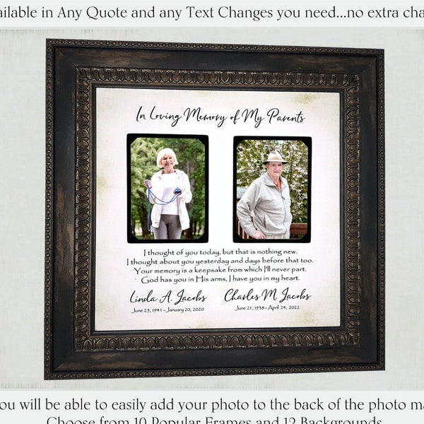 In Memory of Dad Frame - Etsy