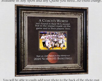 Basketball Coach Gift Custom Personalized - Etsy